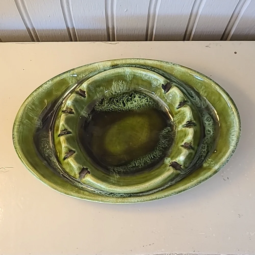 Vintage | Accents | Vintage California Usa Green Ashtray | Poshmark
